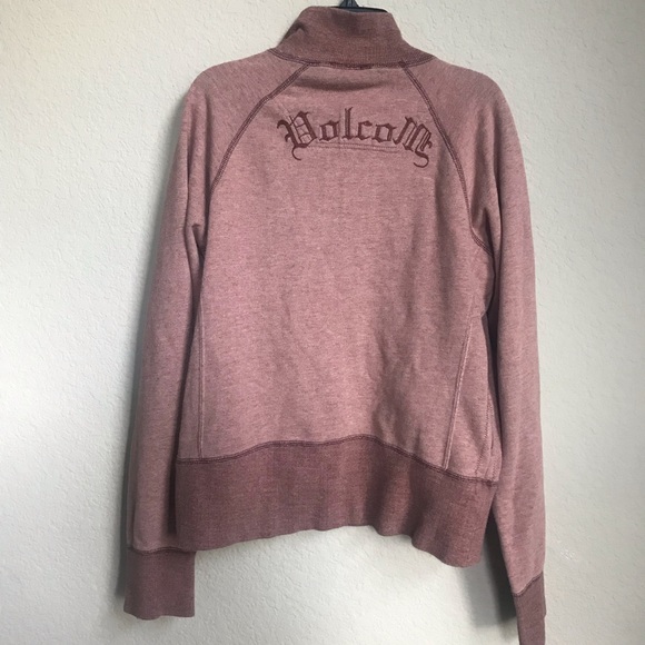 Volcom | Jackets & Coats | Volcom Mauve Grunge Mock Neck Zip Up Jacket ...